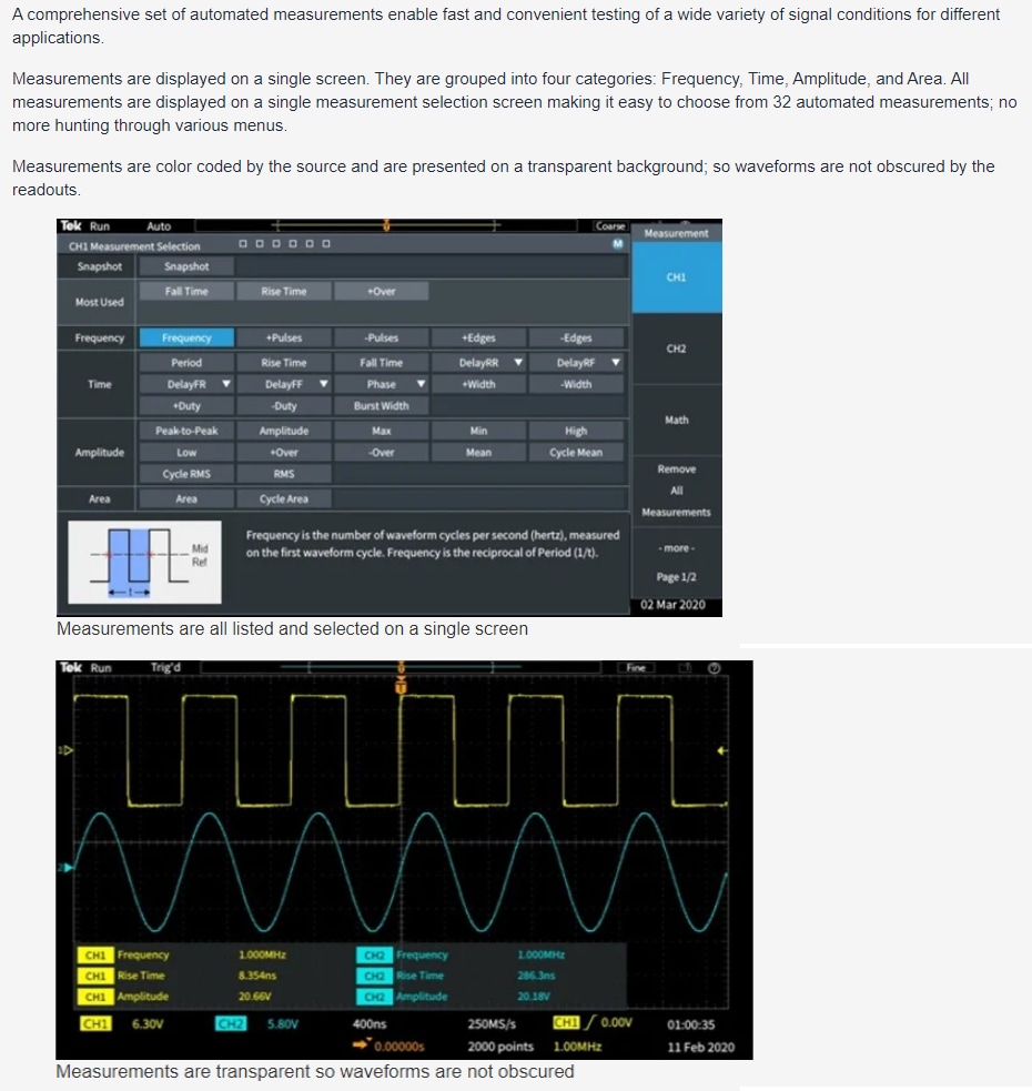 TBS1000C Digital Storage Oscilloscopes - Tektronix | Mouser
