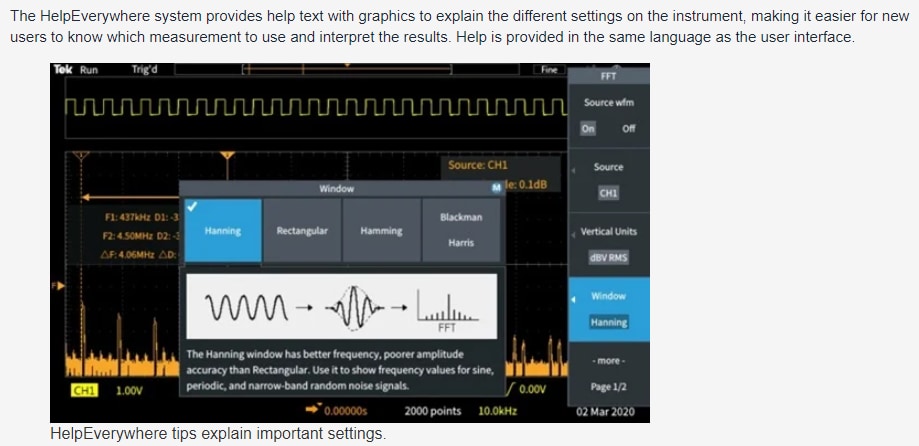 TBS1000C Digital Storage Oscilloscopes - Tektronix | Mouser