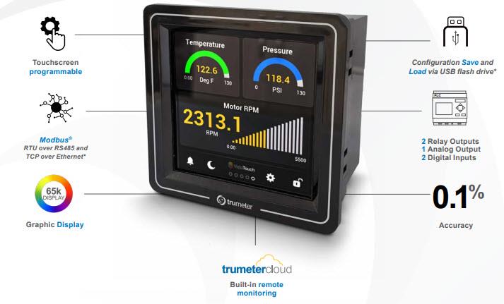 Vista Touch Process Meters - Trumeter | Mouser